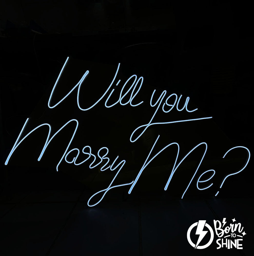 Will you marry me? – Letreros De Neón