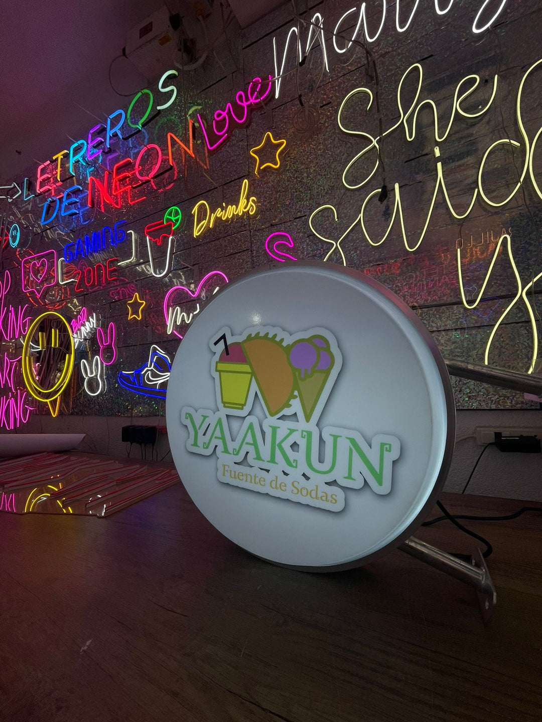 Botón de luz / Doble Vista Personalizado